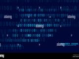 Technology Binary Code Digital Data Transfer Background Stock Vector