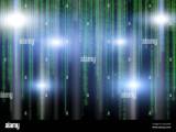 Abstract Green Technology Binary Background Binary Computer Cod