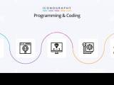 Programming And Coding Line 5 Icon Pack Including Development Coding