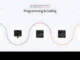 Programming And Coding Glyph 5 Icon Pack Including Development Coding