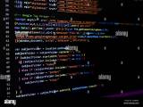 Software Source Code Programming Code Programming Code On Computer