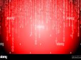 Red Binary Code Matrix Style Background Stock Photo Alamy
