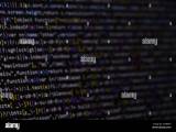 Coding Screen Web Developer Working On Program Codes Stock Photo Alamy