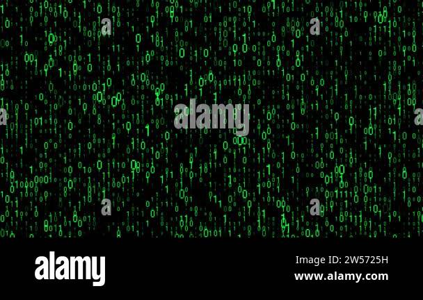 Green Matrix Background Technology Stream Binary Code Falling Numbers On Screen Programming - 4K Vintage Patterns for Desktop