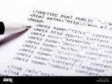 Computer Code Html Stock Photo Alamy