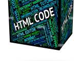 Html Code Representing Hypertext Markup Language And Program Coding