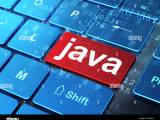 Programming Concept Java On Computer Keyboard Background Stock Photo