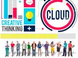Cloud Cloud Computing Cloud Networking Data Storage Concept Stock Photo