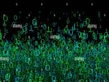 Binary Data Background 3d Illustration Binary Data Cloud Stock Photo