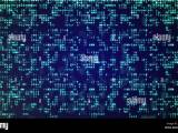 Abstract Blue Technology Background Binary Computer Code Programming