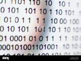 Binary Code On A Computer Screen Themes Of Binary Code Data Pattern