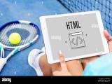 Programmer Coding Html Script Concept Stock Photo Alamy