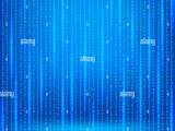 Binary Code Blue Background Concept Binary Code Numbers Algorithm