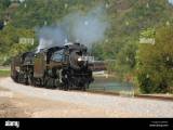 Double Header Steam Train Excursion Stock Photo Alamy