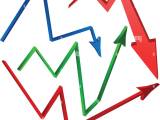 Increase Decrease Arrow Symbol Set Icon Business Concept Vector