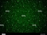 Vector Binary Code Green Background Big Data And Programming Hacking