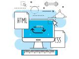 System Programming Technology With Website Code Stock Vector Image