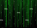 Abstract Green Technology Binary Background Binary Computer Code