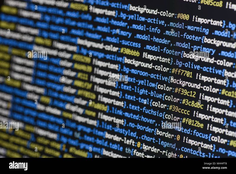 Real Css Code Developing Screen Digital Technology Background - Download Perfect Dark Pattern | Retina