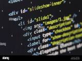 Real Html Code Developing Screen Programing Workflow Abstract