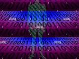 Binary Code And Person Stock Photo Alamy
