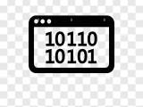Binary Code Vector Icon Isolated On Transparent Background Binary Code