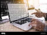 Man Work Coding Software Developer Programmer Is Coding On A Desktop