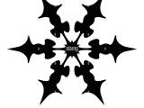 Simple Snowflake Template Stock Vector Image Art Alamy
