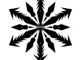 Simple Snowflake Template Stock Vector Image Art Alamy