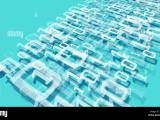Abstract Art Background Computer Binary Code Vector Conception Stock