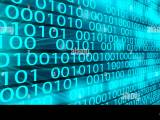 Digital Data Binary Code Technology Matrix Background Data Flood