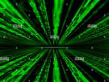 Digital Data Binary Code Technology Matrix Background Data Flood