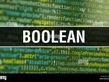 Boolean With Abstract Technology Binary Code Background Digital Binary