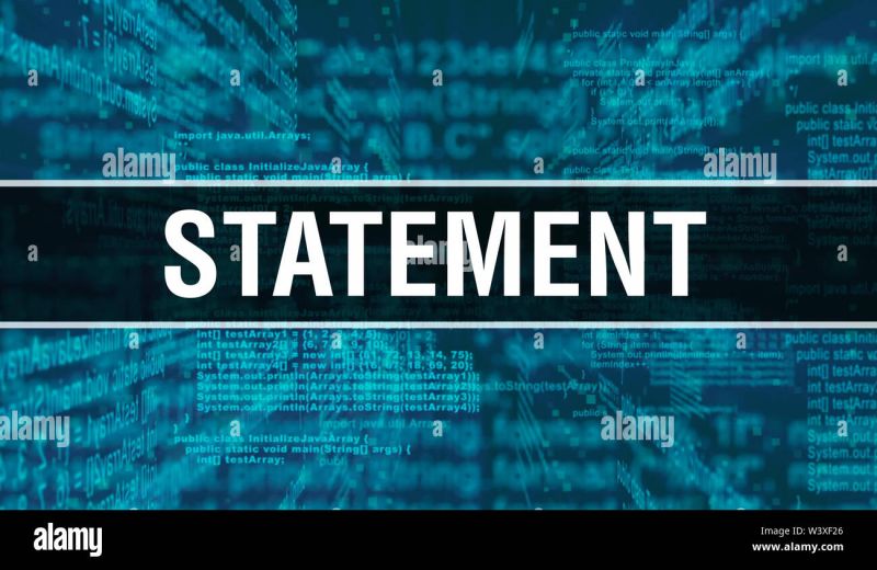 Statement With Digital Java Code Text Statement And Computer Software - Premium Landscape Pattern Gallery - Full HD
