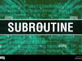 Subroutine With Digital Java Code Text Subroutine And Computer
