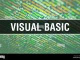Visual Basic Text Written On Programming Code Abstract Technology
