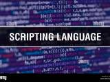 Scripting Language With Abstract Technology Binary Code Background
