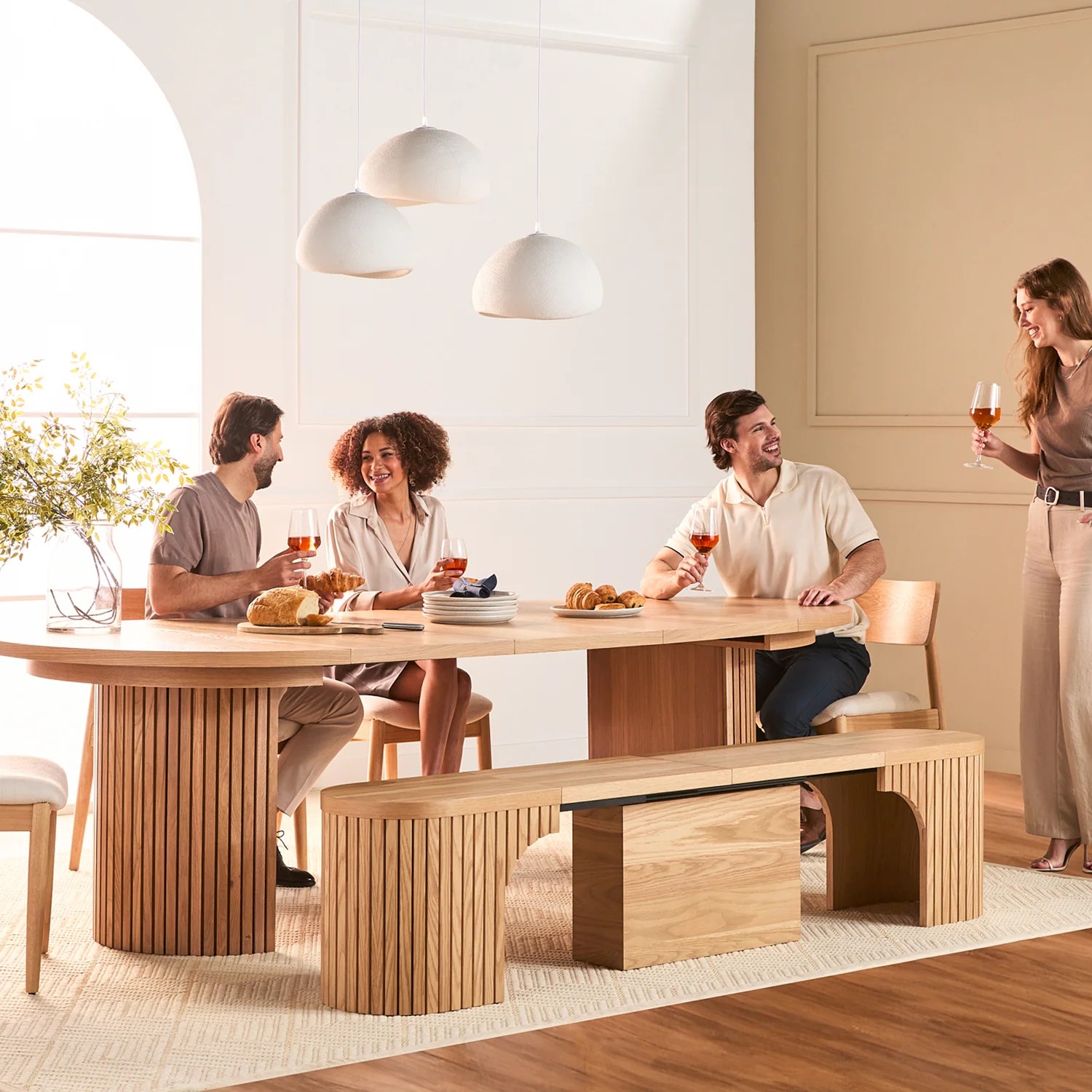 Multifunctional Space Saving Furniture Transformer Table