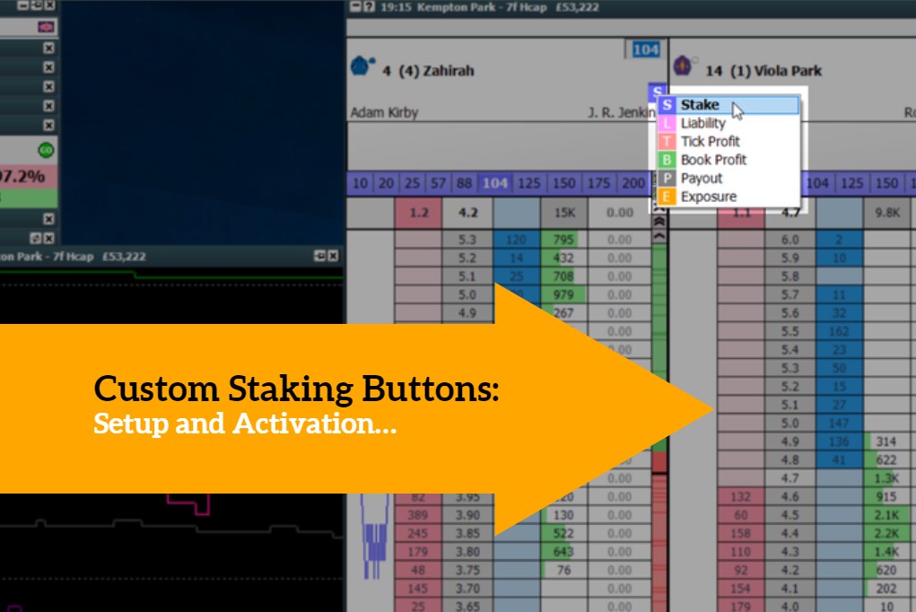 Custom Staking Buttons: Setup & Activation | Betfair Trading