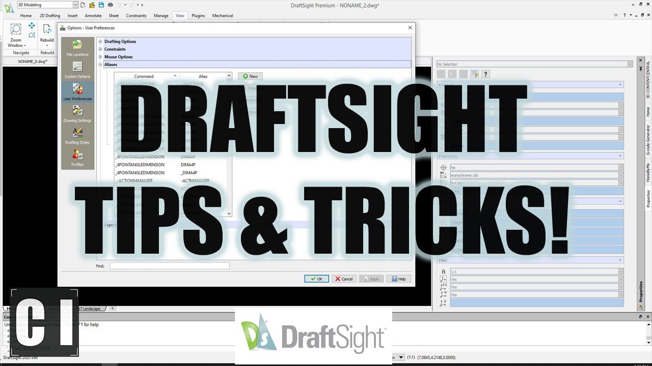 DraftSight Tips, Tricks & Features to Speed up your Drafting! – An ...