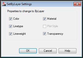 Set your object properties to Bylayer | CADproTips