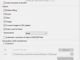 Options Loading Saving