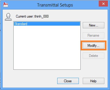 Đóng gói hồ sơ autocad bằng etransmit tránh lỗi khi mở trên máy tính khác
