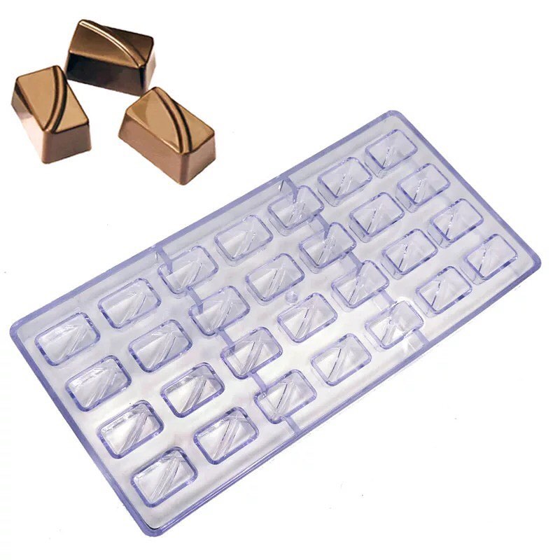 Textured Rectangle PC Chocolate Mould - Cake Arts