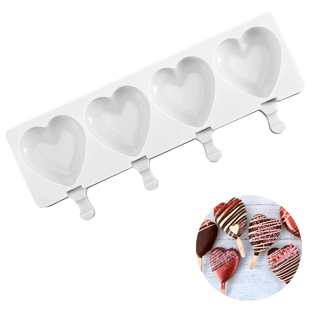 Large Heart Popsicle Mould - Cake Arts