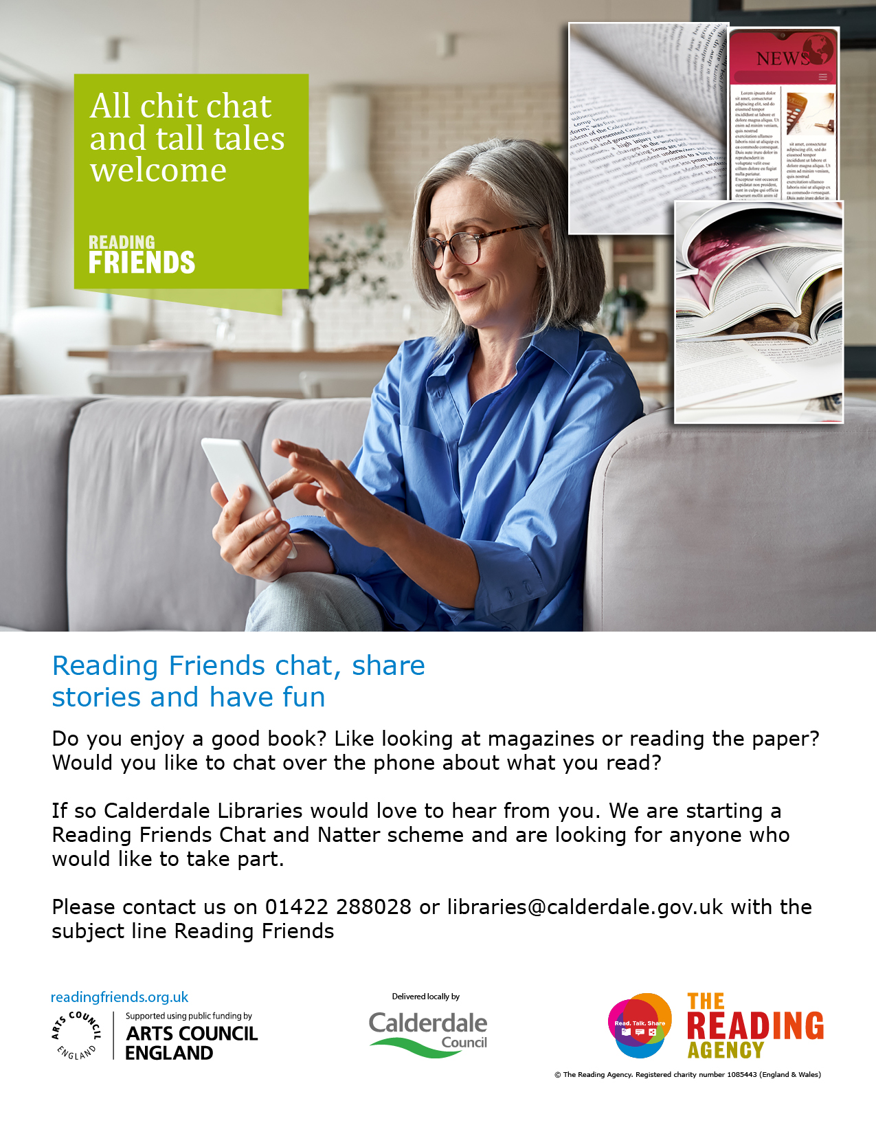 Reading Friends – Calderdale Forum 50 Plus