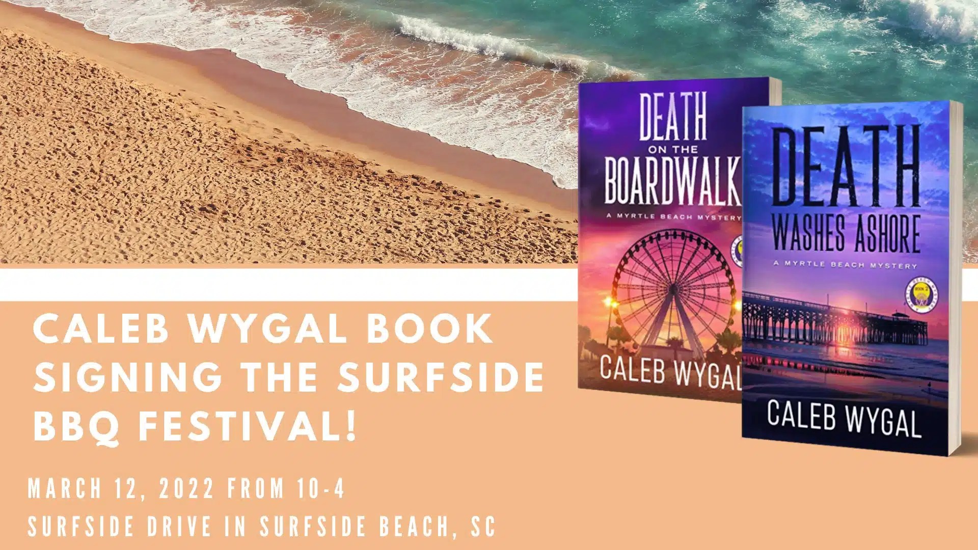 Caleb Wygal - Author of the Myrtle Beach Mysteries - Caleb Wygal
