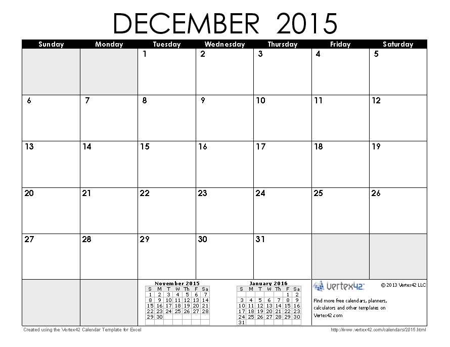 DECEMBER 2015 CALENDAR – nxsone45