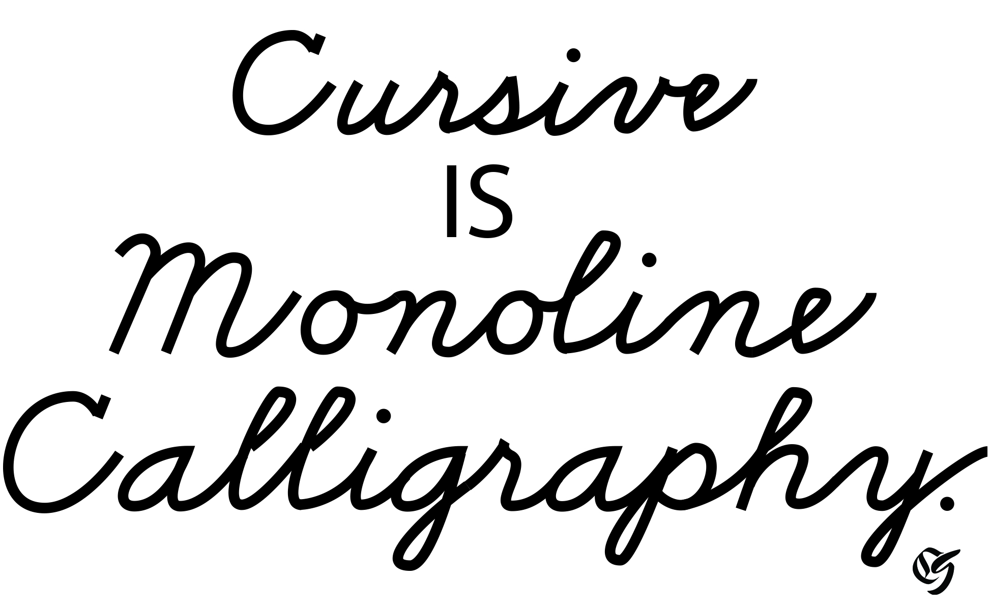 How to do Monoline Calligraphy - Calligrascape