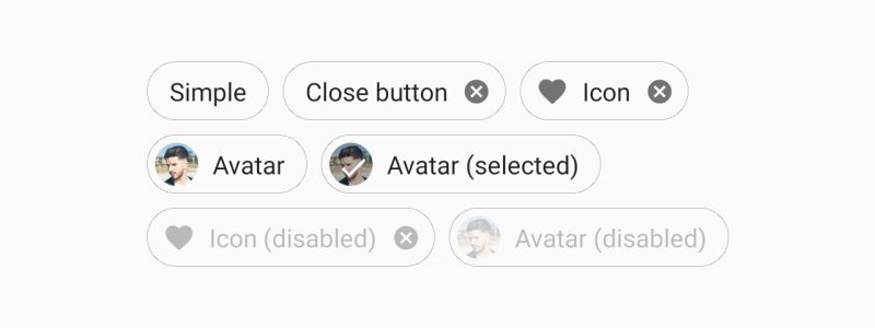 Chip React Native Paper - Colorful Texture Collection - Mobile Quality
